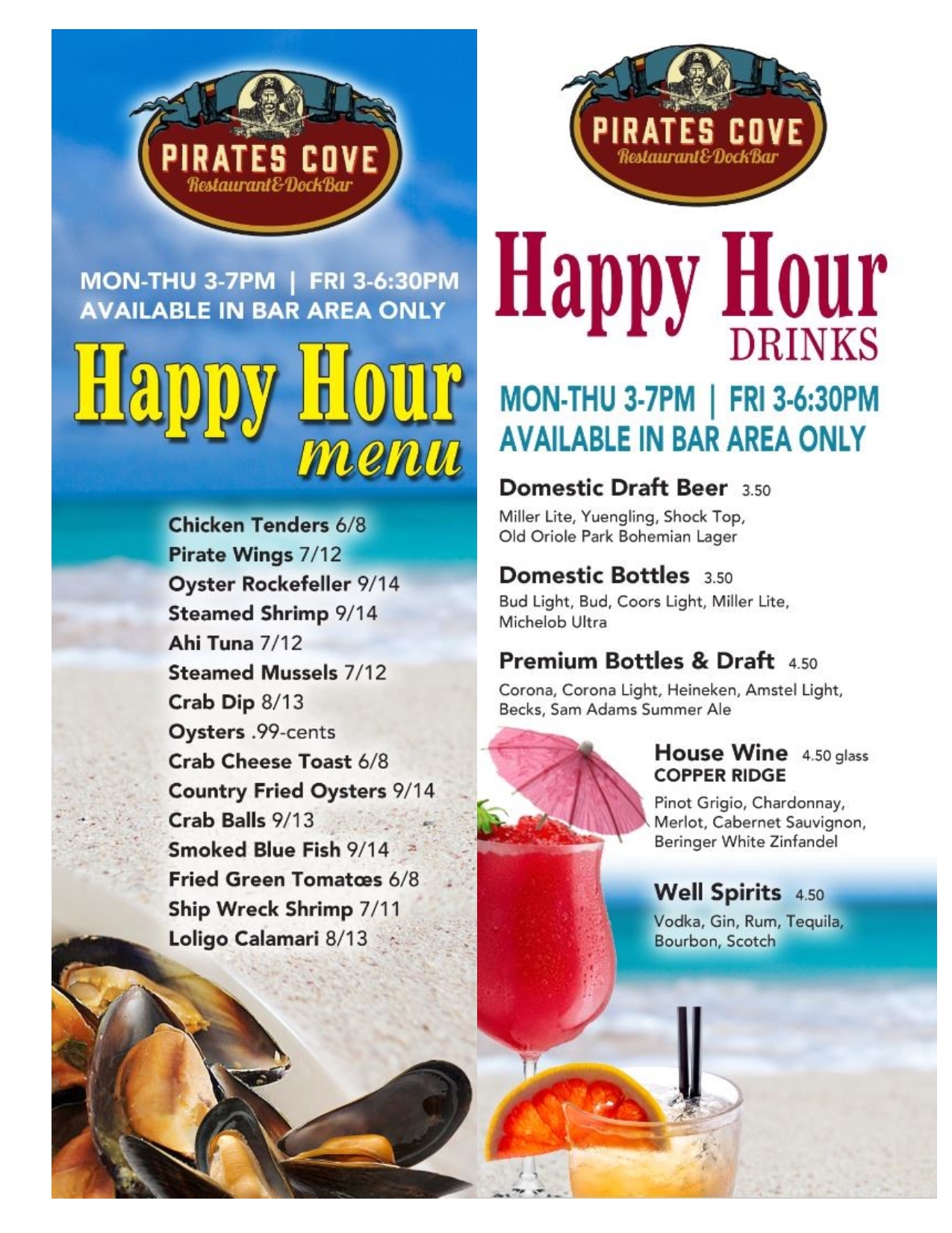 Happy Hour Menu