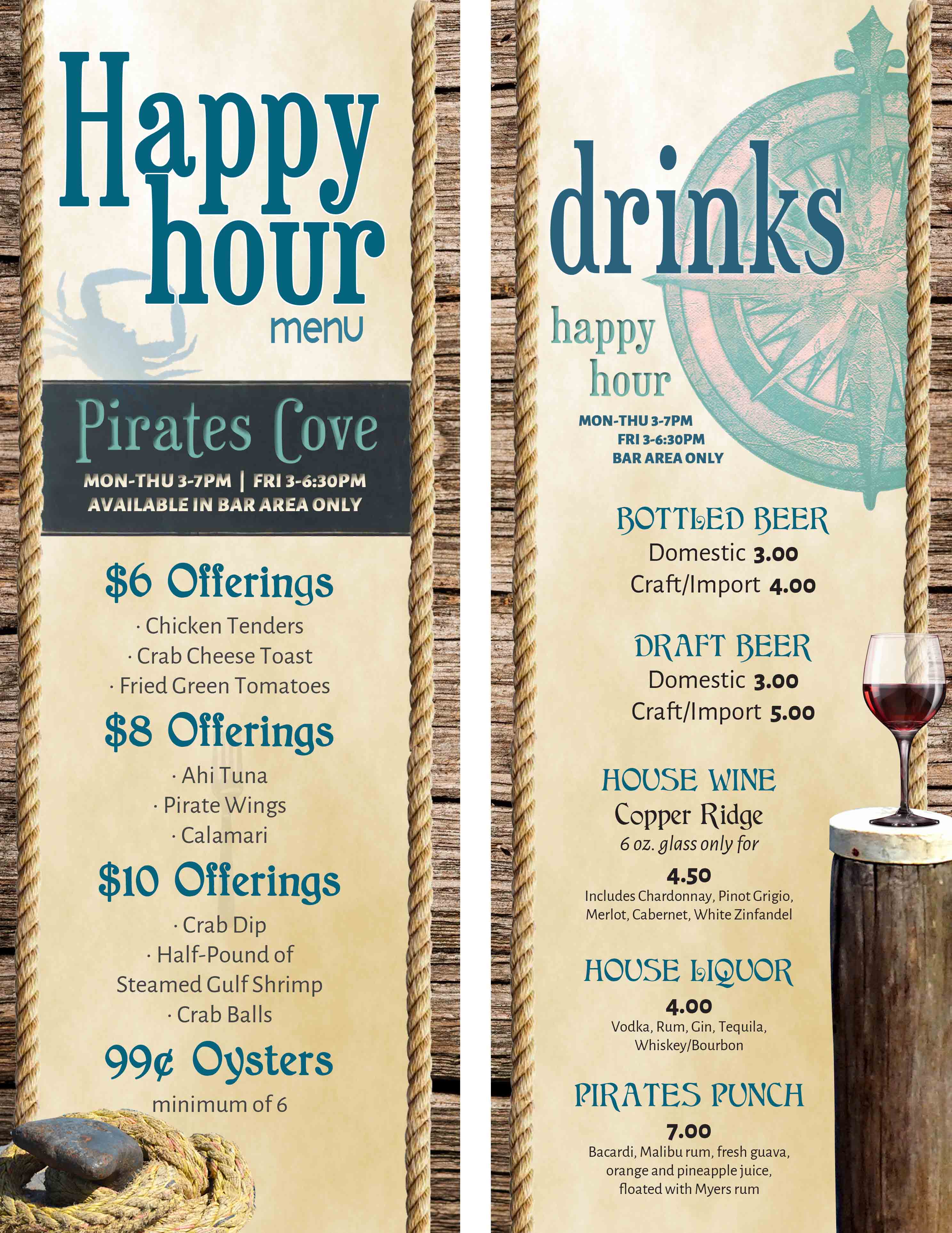 Happy Hour Menu